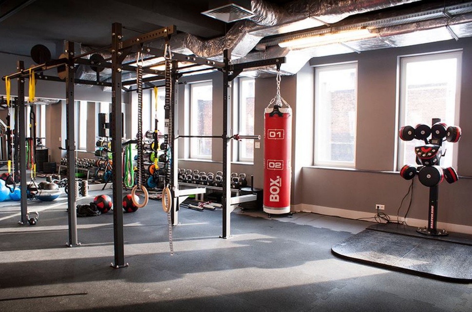 Wnętrze dla klubu fitness - nowoczesne i kolorowe