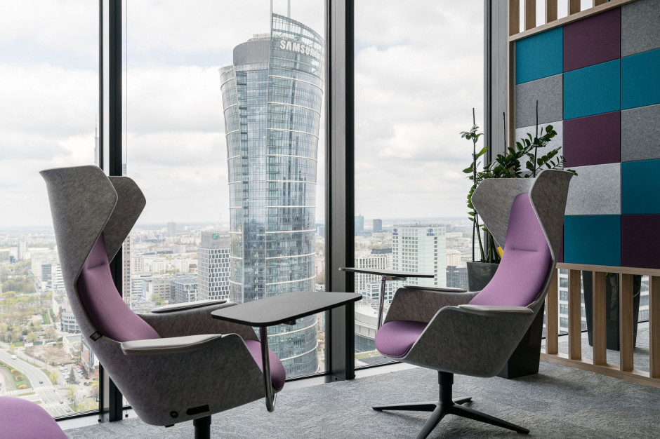 TOP: Najbardziej designerskie biura w warszawskich wieżowcach