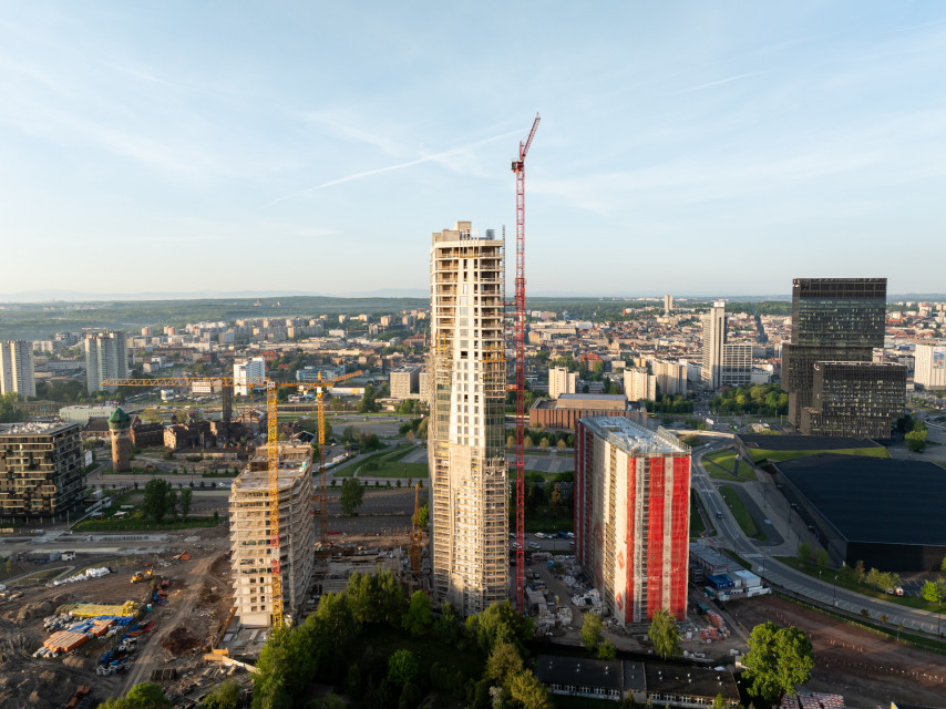 Katowice będą mieć nowy drapacz chmur. Wznosi się na 128 metrów