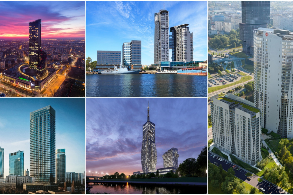 Nawet 220 metrów wysokości. Oto najwyższe budynki mieszkalne w Polsce