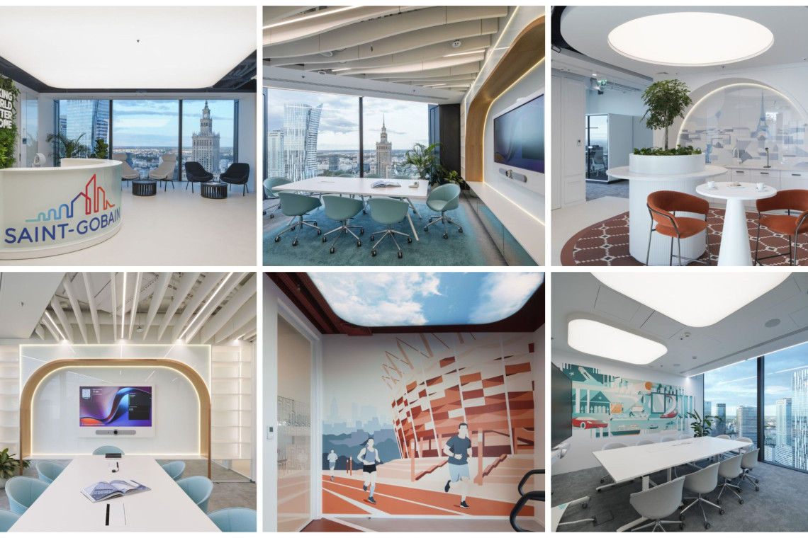 Nowa siedziba Saint-Gobain w Varso Tower. Wszystkim zależało, aby stworzyć najbardziej ...