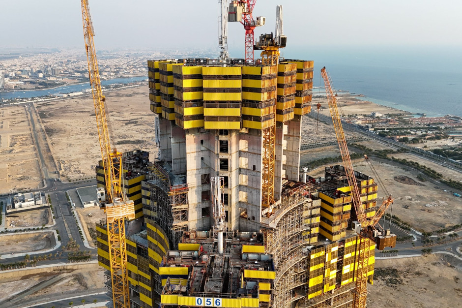 Najwyższy budynek świata przyspiesza. To nowy etap budowy Jeddah Tower